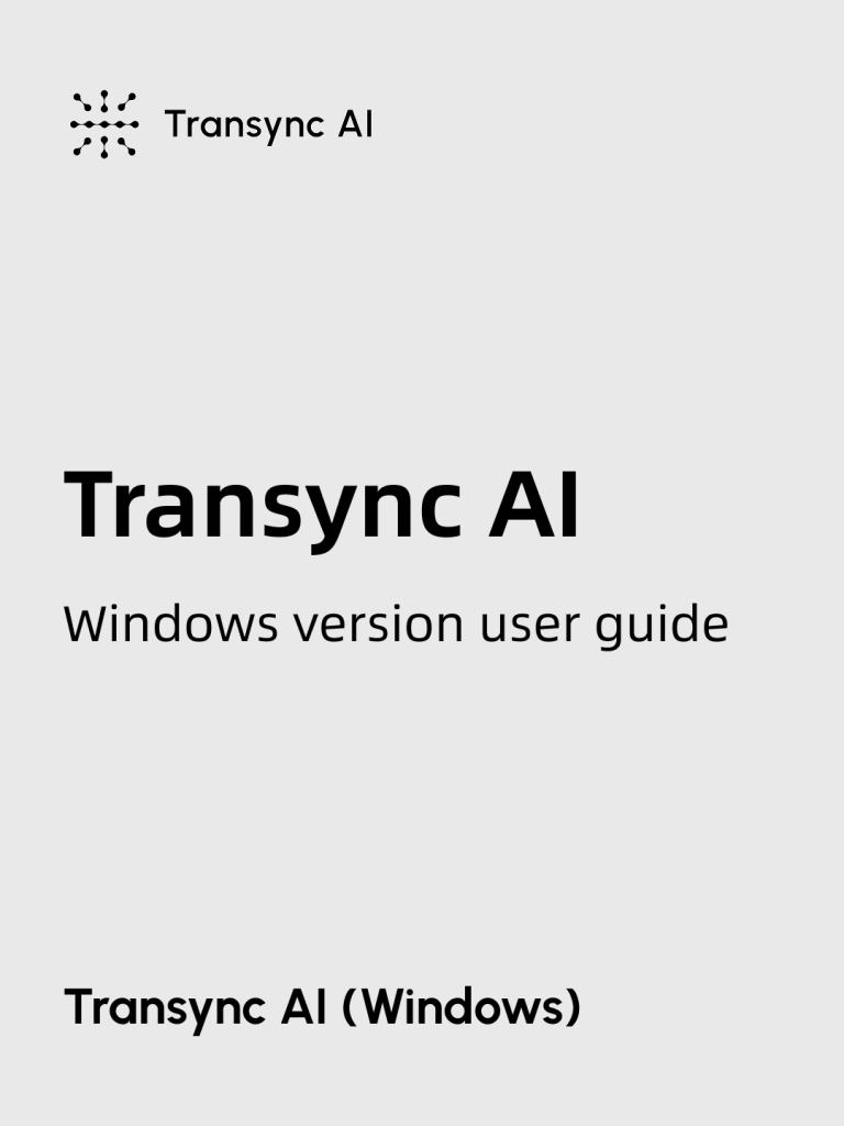 Transync AI Support – Help Center & Troubleshooting Guide