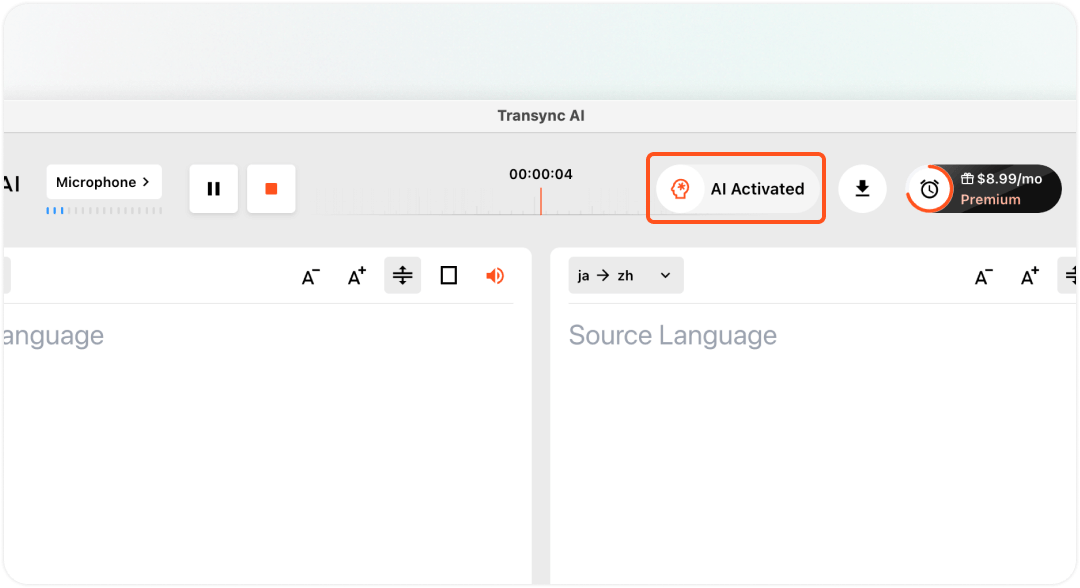 So verwenden Sie den KI-Assistenten in Transsync AI